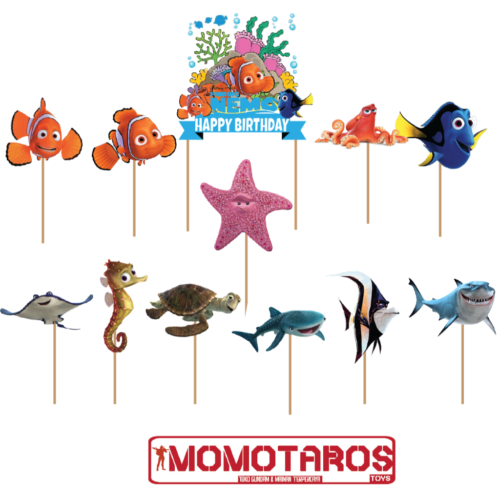 Finding Nemo New cake Topper set | Shopee Singapore