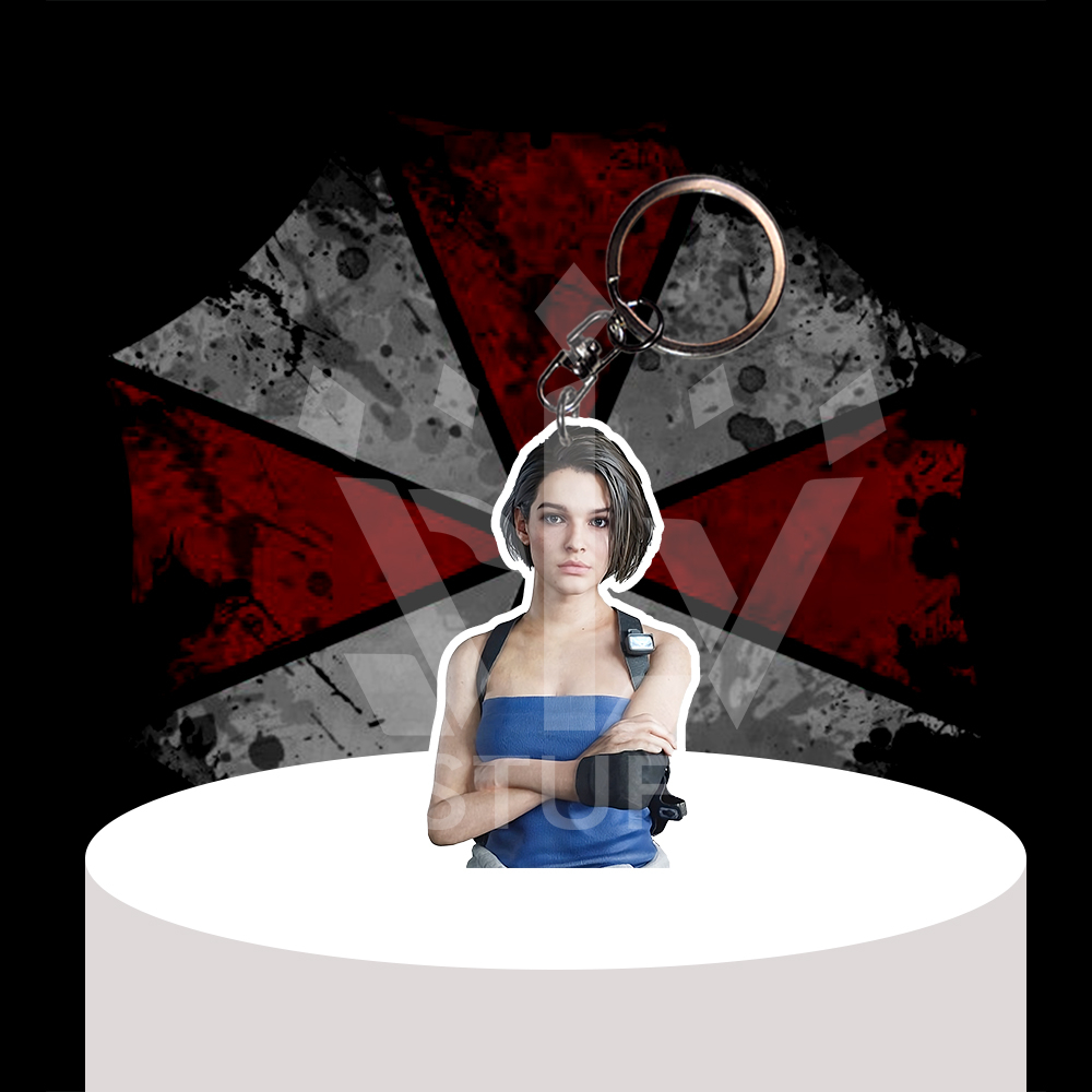 GANTUNGAN Resident Evil Keychain - Jill Valentine - Acrylic Ganci ...