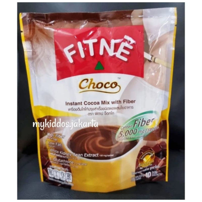 Fitne Choco : Instant Cocoa Mix With Fiber 5000mg / 10 sachets | Shopee ...