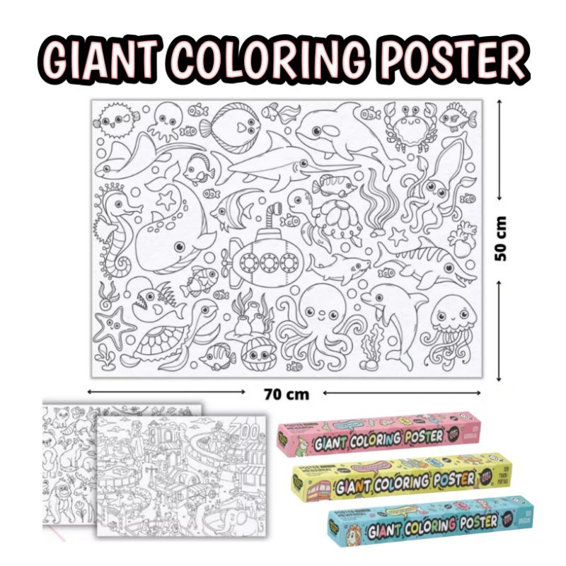 Jumbo Coloring Sheet/Children's Activities - Giant Coloring Poster for ...