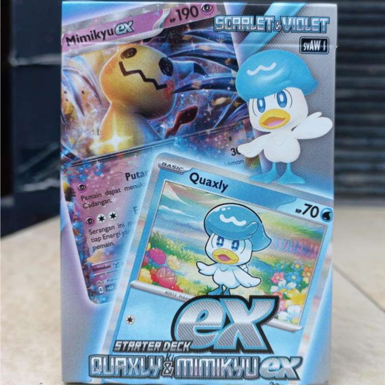 Pokemon TCG Starter Deck SVAW Quaxly & Mimikyu Ex Card | Shopee Singapore