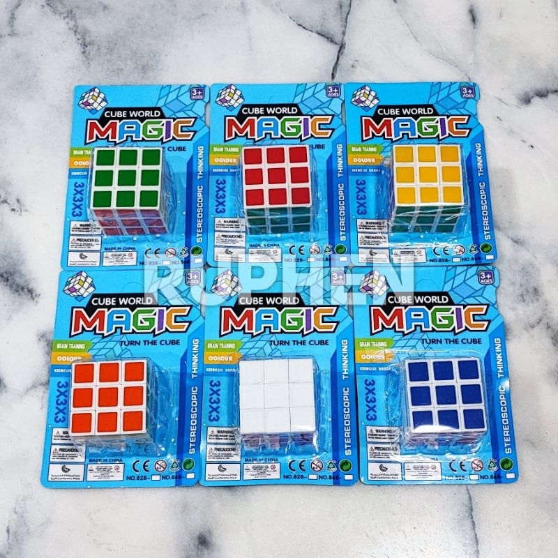 Cube World Magic Rubik Cubic 3x3 Base White | Shopee Singapore
