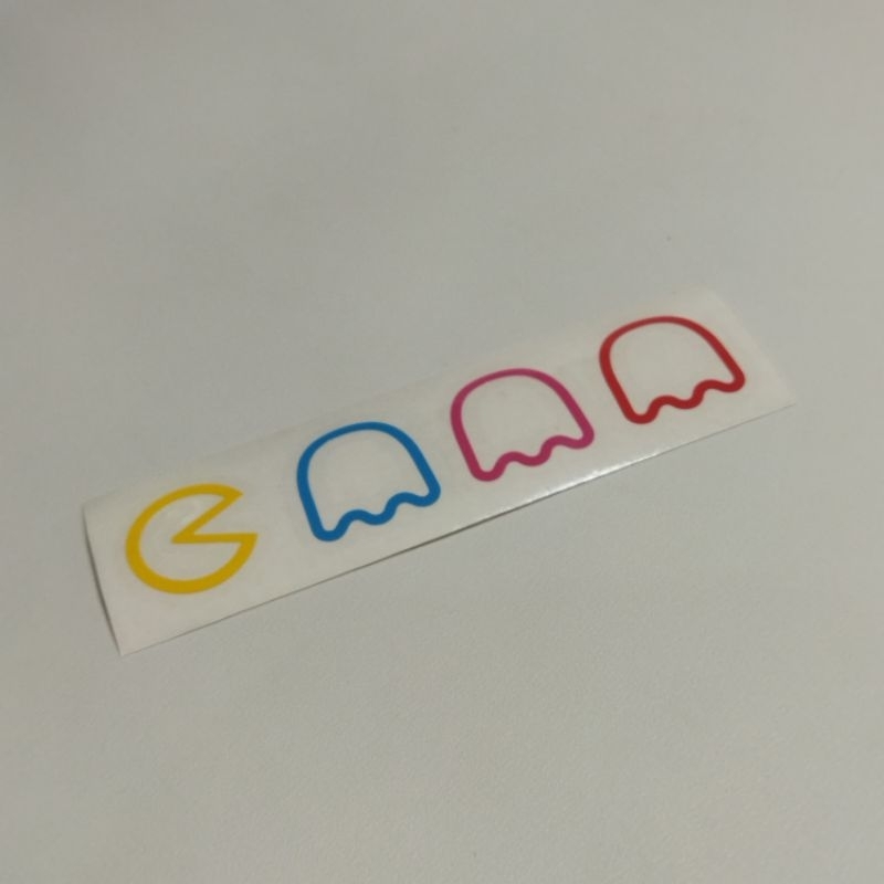 Cutting Sticker Pacman Ghost Neon Car Motorcycle Vinyl Oracal | Shopee ...