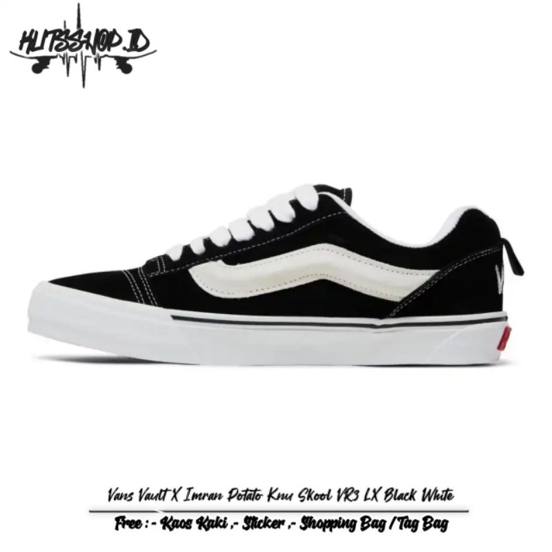 Vans Vault X Imran Potato Knu Skool VR3 LX Black White Sepatu | Shopee ...