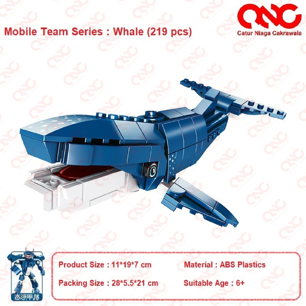 Cnc Brick Gunpla Mobile Team Whale lego compatible | Shopee Singapore