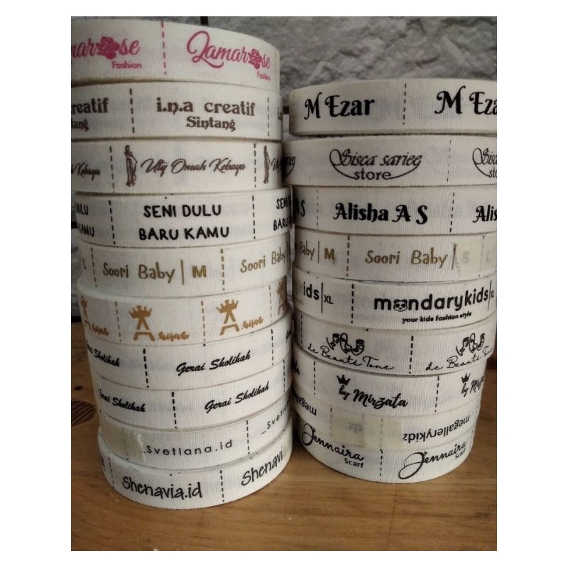 KATUN Imported cotton labels / hijab labels / gamis labels / clothing ...