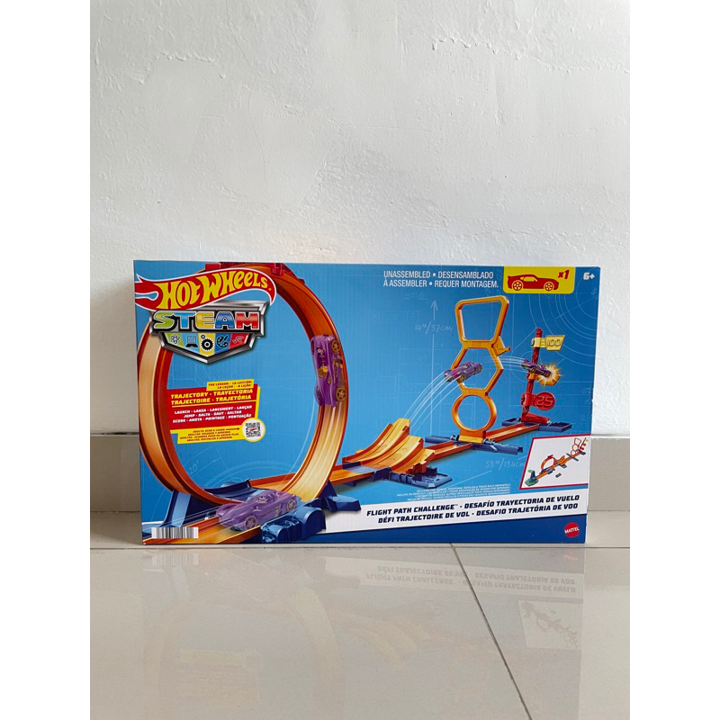 Hot wheels steam path challenge Toy Car track mobilan | Shopee Singapore