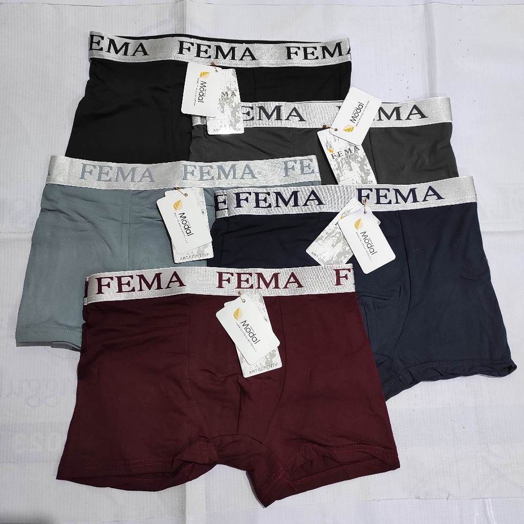 FEMA MEN'S BOXER 4 sides | Shopee Singapore