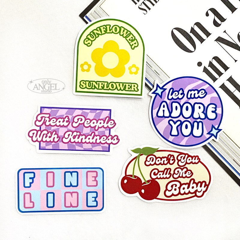 Fine LINE STICKER | Harry Styles Inspired | Only Angel Studio | Shopee ...