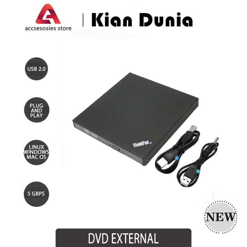 Laptop CD ROM drive External Can read drive Thinkpad DVD/CD/VCD No need ...