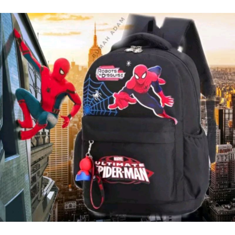 Spiderman School Backpack for Kindergarten, Elementary School, Middle ...