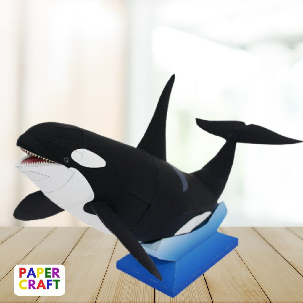 (DIY) Orca Whale Papercraft - Print Paper Craft Patterns | Shopee Singapore