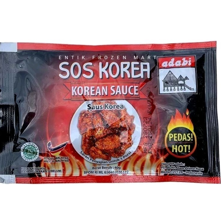 Adabi SOS KOREA | Korean Sauce | Korean Sauce sachet 40Gr | Shopee ...