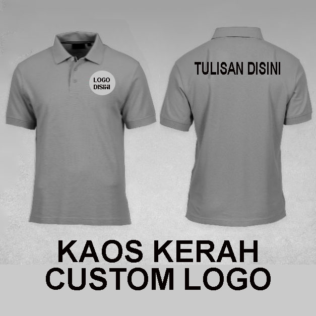 T-shirt POLO Collar CUSTOM EMBROIDERY SCREEN PRINTING LOGO NAME short ...