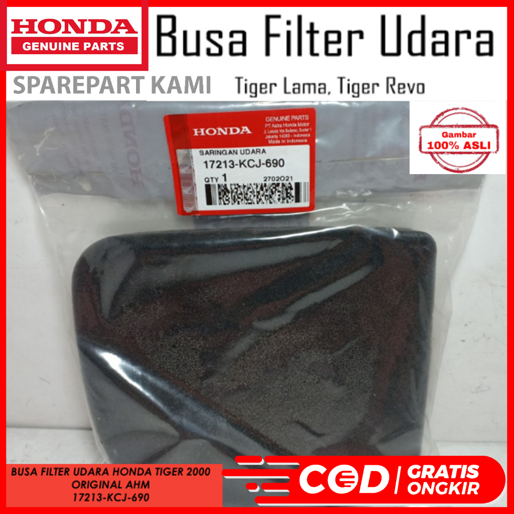 TIGER REVO OLD TIGER AIR FILTER FILTER FOAM 17213-KCJ-690 KCJ | Shopee ...