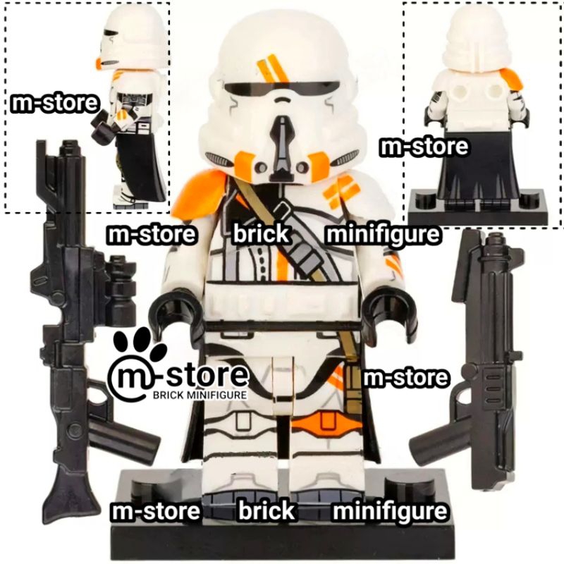 Brick star wars airborne clone trooper clone paratrooper mini toy ...