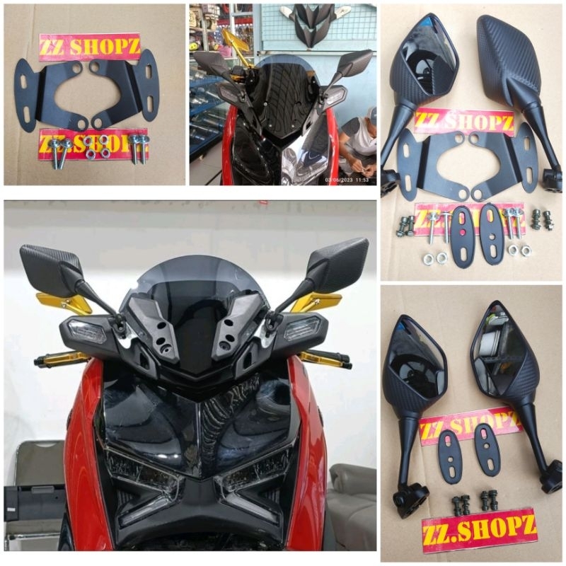 Xmax 250 new serpo bracket plus rear view mirror xmax 250 serpo holder ...