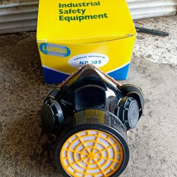 LUMOS NP 305 / NP306 Fogging Chemical Respirator Paint Mask | Shopee ...