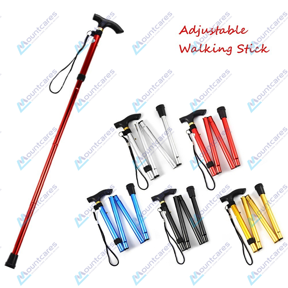 Trekking Tracking Pole Folding Folding Folding Climber Walking Stick ...