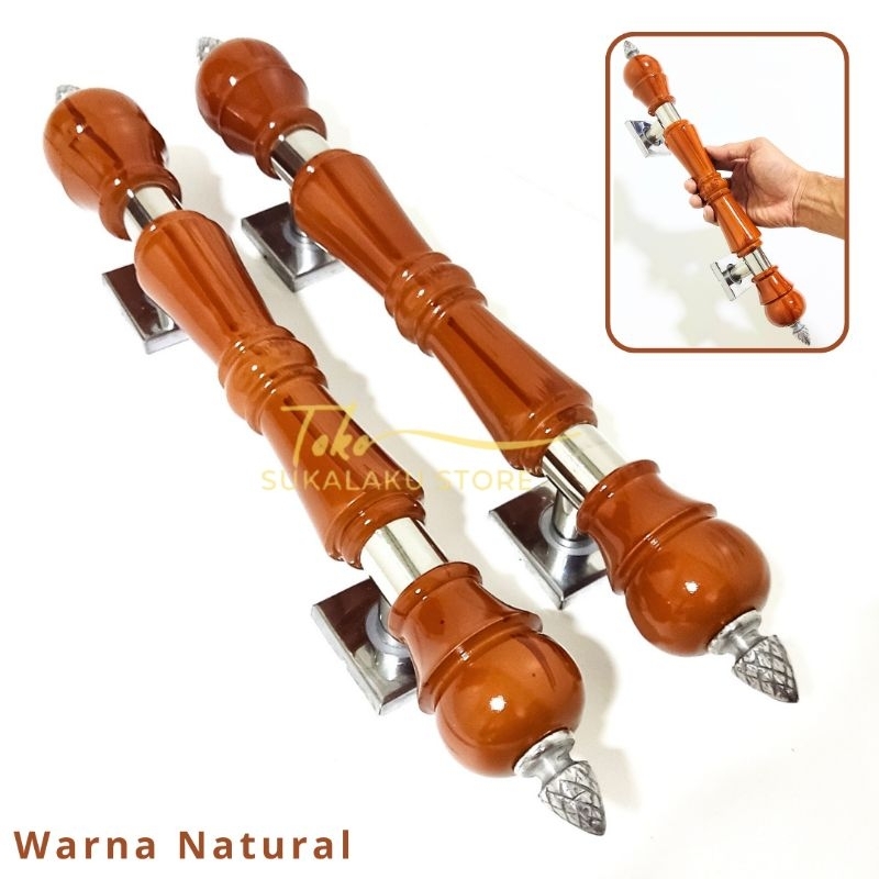 KAYU (2 Pieces) antique style house door handle/house door pull 2 doors ...