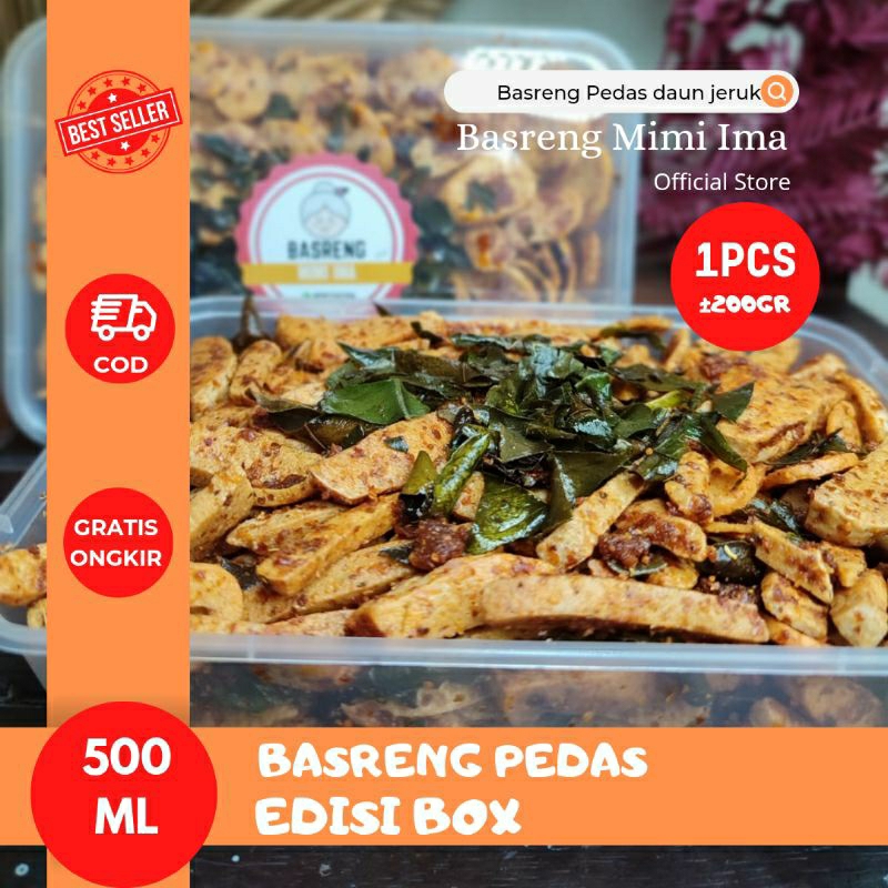 Basreng VIRAL BOX PACKAGING 200gr SPICY ORANGE LEAF AMPLE SPICE ...