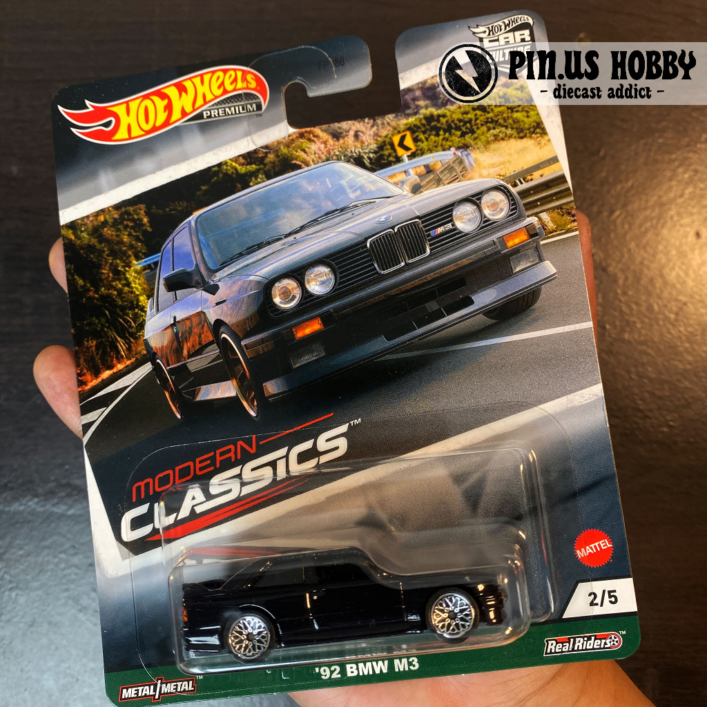 HITAM Hotwheels PREMIUM 92 BMW M3 BLACK MODERN CLASSICS ORIGINAL HOT ...