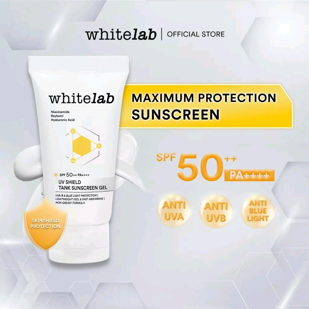 Whitelab UV Shield Tank Sunscreen Gel SPF 50++ PA++++ 30ML | Shopee ...