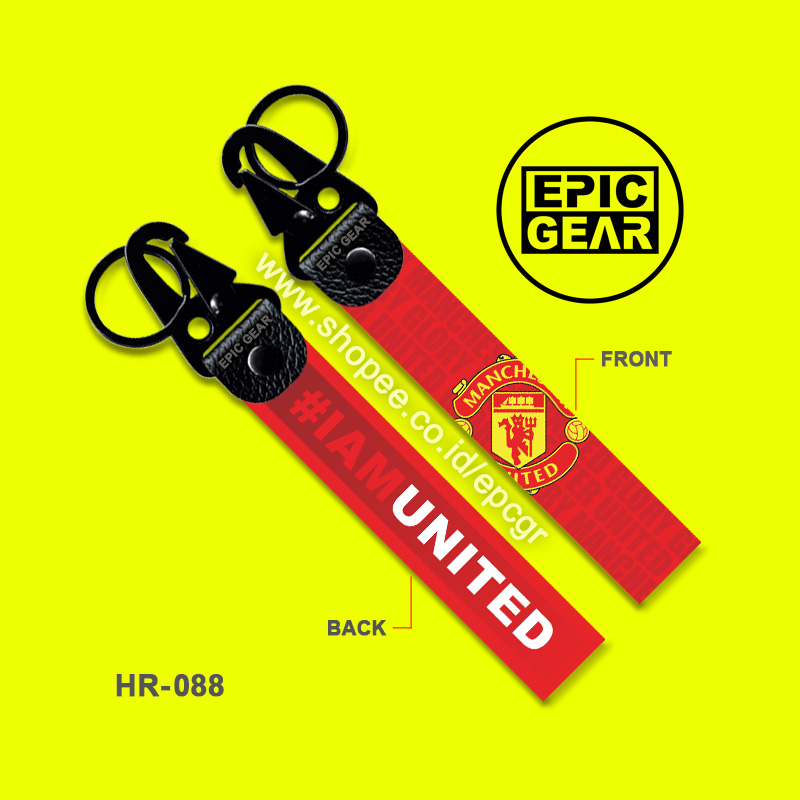 GANTUNGAN HIGH QUALITY MANCHESTER UNITED LOGO KEYCHAIN PREMIUM KEYCHAIN ...