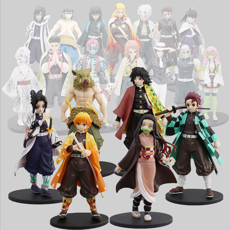Anime Figure Demon Slayer Kimetsu No Yaiba Miniature Action Figure ...