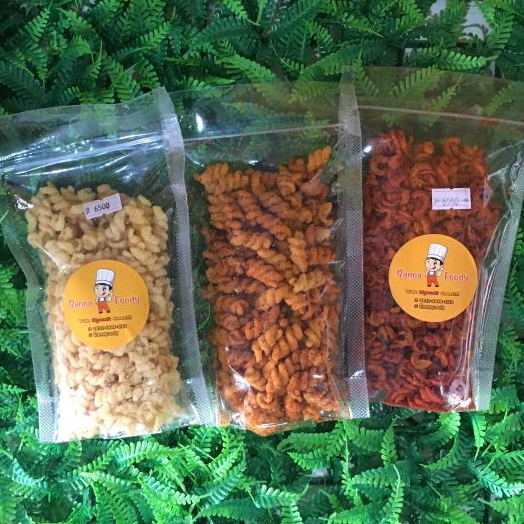 Spiral MACARONI CONTENTS 100 GRAM | Banna Foody | Viral Snacks | Shopee ...