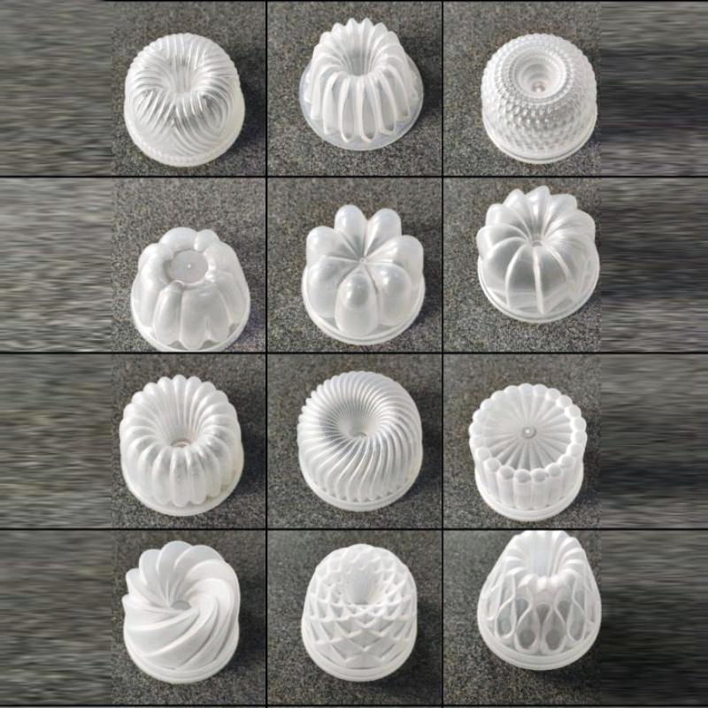 14pcs Mini Pudding Molds Can Be Mixed | Plastic Silicone Mica Jelly ...