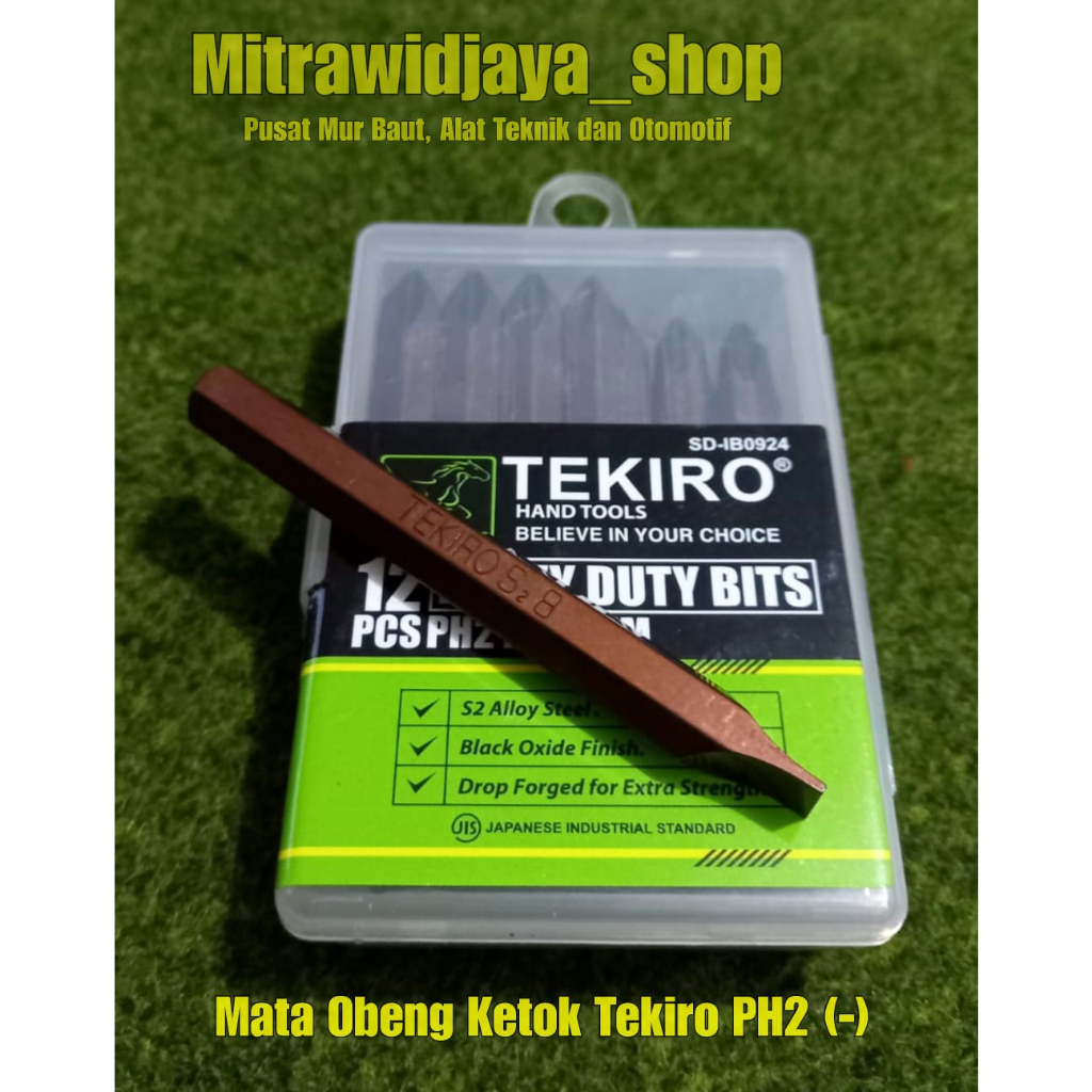 MATA TEKIRO Screwdriver Bits Tap plus Minus PH2 PH3 8 x 80 mm Magnetic ...