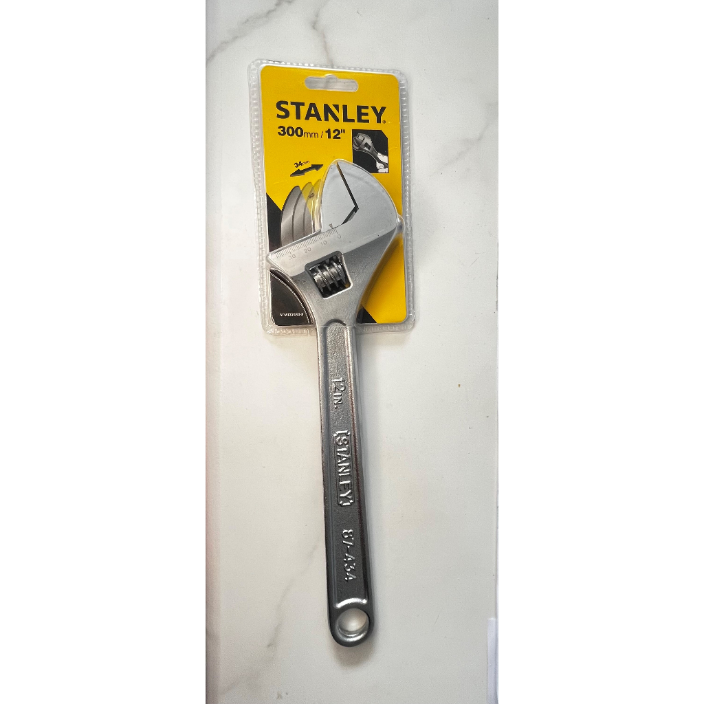 12" English Wrench -Stanley Adjustable Wrench - STMT87434-8 (Rust On Surface) | Shopee Singapore