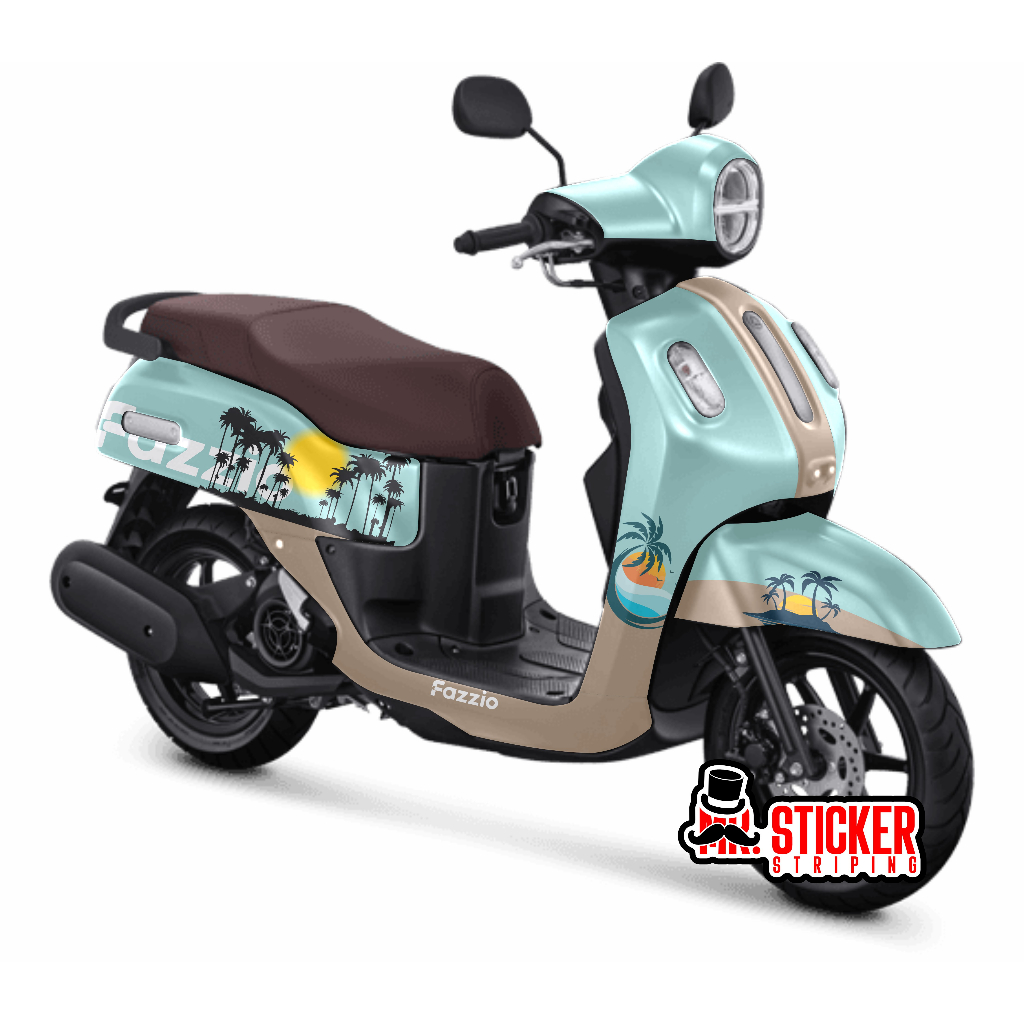 Yamaha Fazzio full body decal sticker (without dashboard) custom beach ...