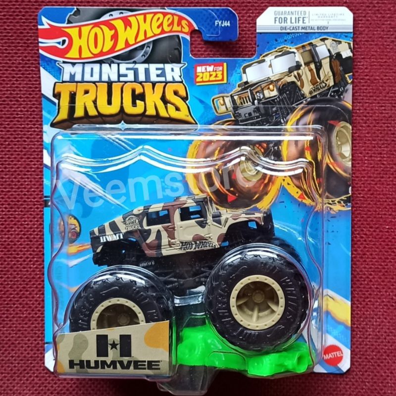 Hotwheels 1:64 Humvee Camouflage Monster Truck [Original Mattel] SNI ...