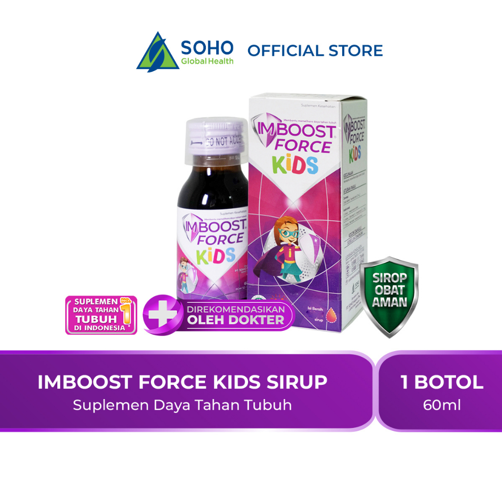 Imboost Force Kids Immune System Supplement Syrup 60ml | Shopee Singapore