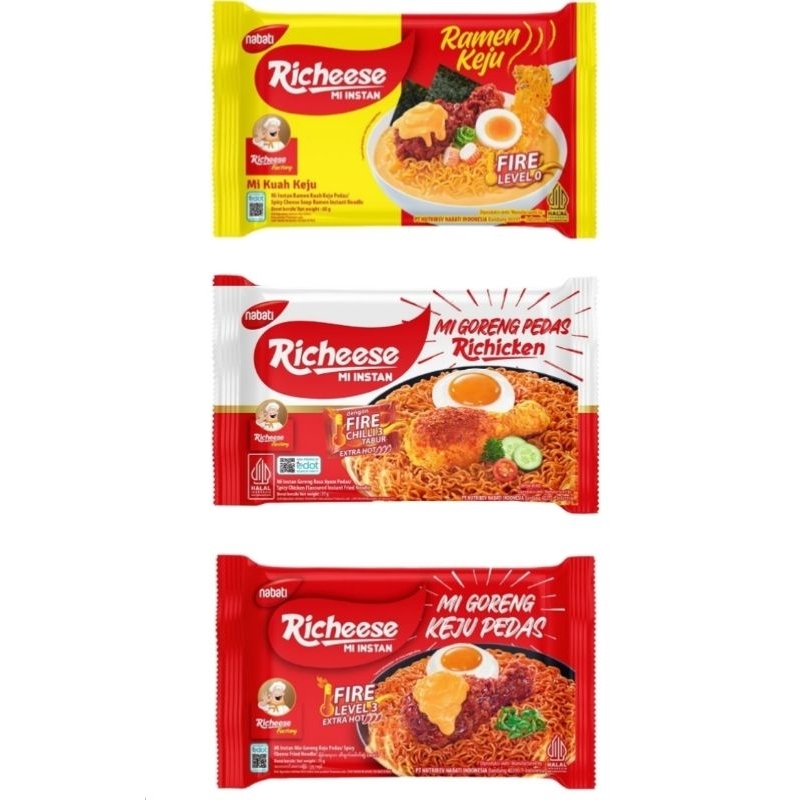 Vegetable Richeese Instant Noodles All Variants 65-77g | Shopee Singapore