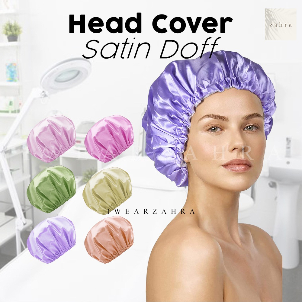 SHOWER CAP SATIN DOFF - Hair Bonnet Hairnet Head Cover Haircap Spa ...