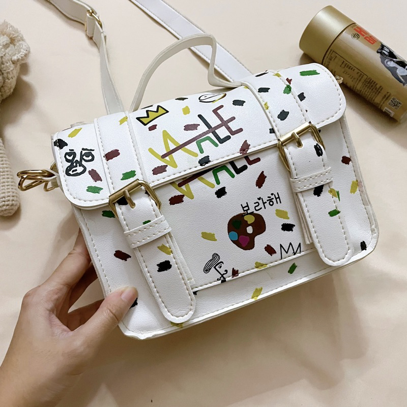 Vante V Art Satchel Bag (BTS Fanmade Merch) | Shopee Singapore