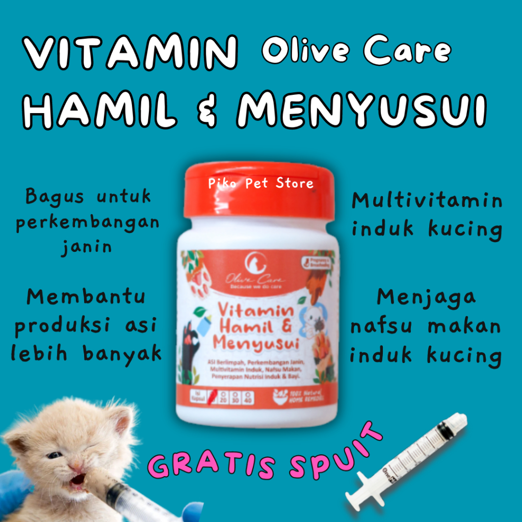 Vitamin Cat Pregnant & Breastfeeding Olive Care [1 Capsule ...
