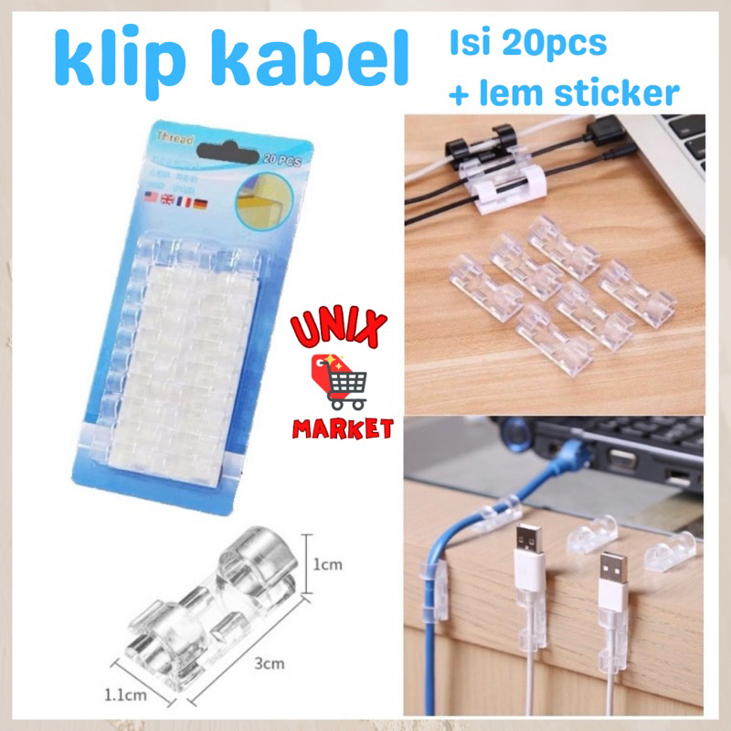 Cable Adhesive Clamps Organizer Stick-on Cable Clips Stick-on Cable ...