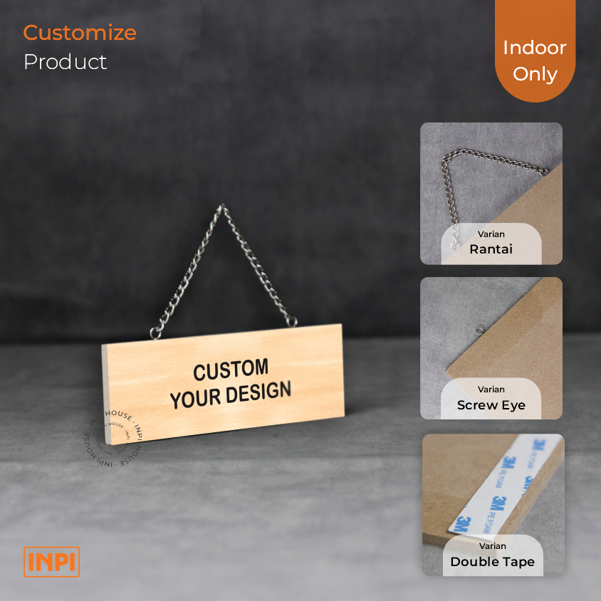 Custom Signage - Request Room Signage - MDF 20 x 6.5 cm | Shopee Singapore