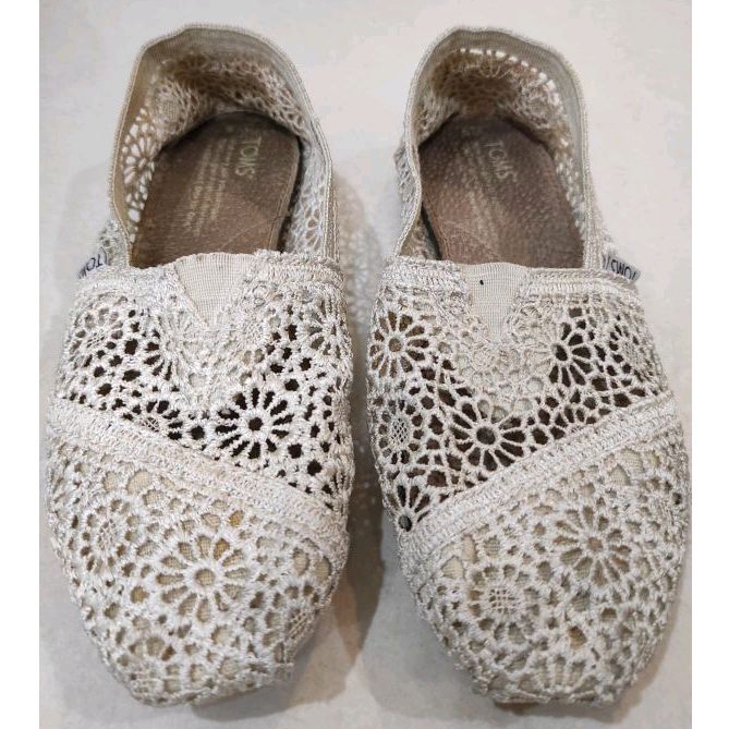 Slip On Shoes For Women TOMS Lace Original Authentic US Size W5 Insole ...