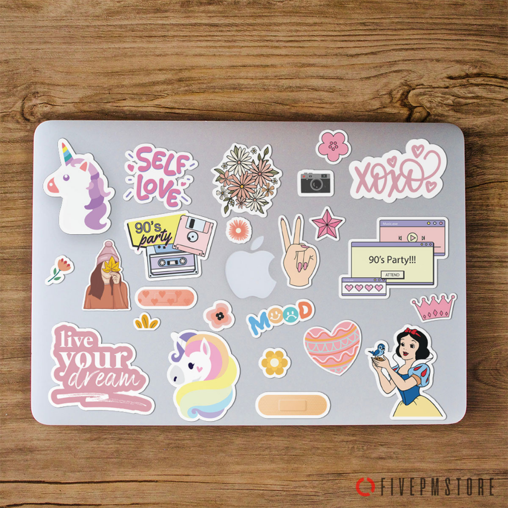Sticker Laptop Aesthetic pack Unicorn Sticker Aesthetic Unicorn 1 pack ...
