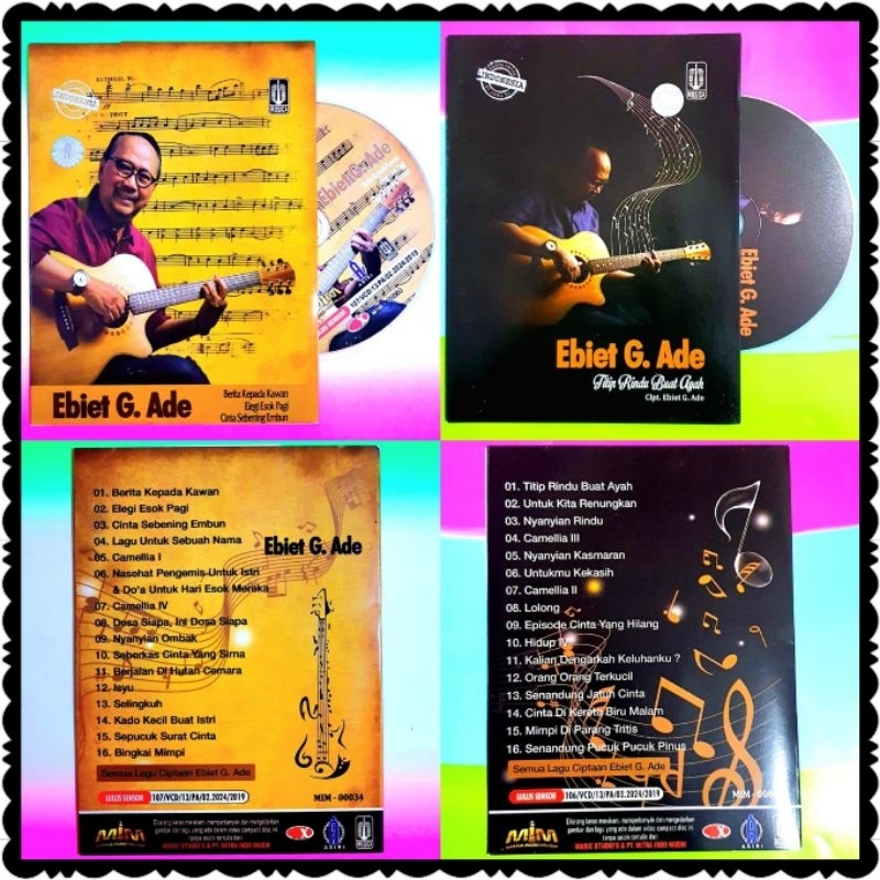 Vcd Cassette EBIET Song G ADE-Can KARAOKE VOCAL ON OF Active-Song ...