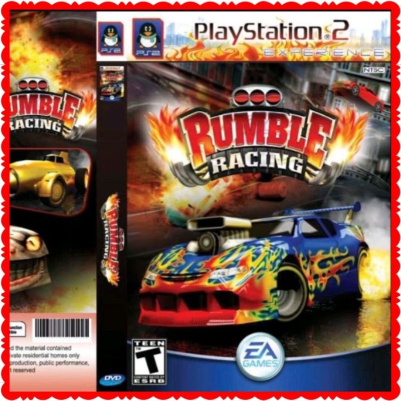 Ps2 RUMBLE RACING CASSTATION PS 2 PLAYSTATION CASSET RACING CAR RACING ...