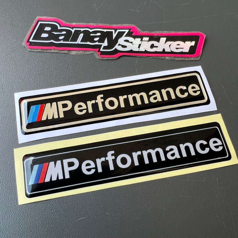 The BMW M Performance Emblem Sticker is embossed | Shopee Singapore