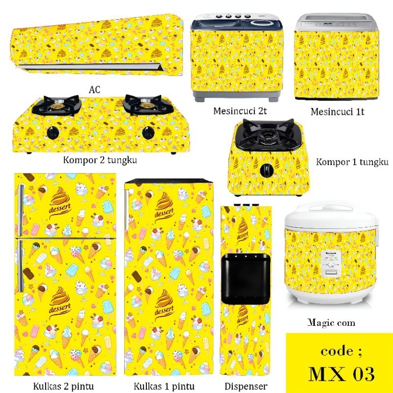 MESIN Stove stickers / refrigerator stickers / washing machine stickers ...