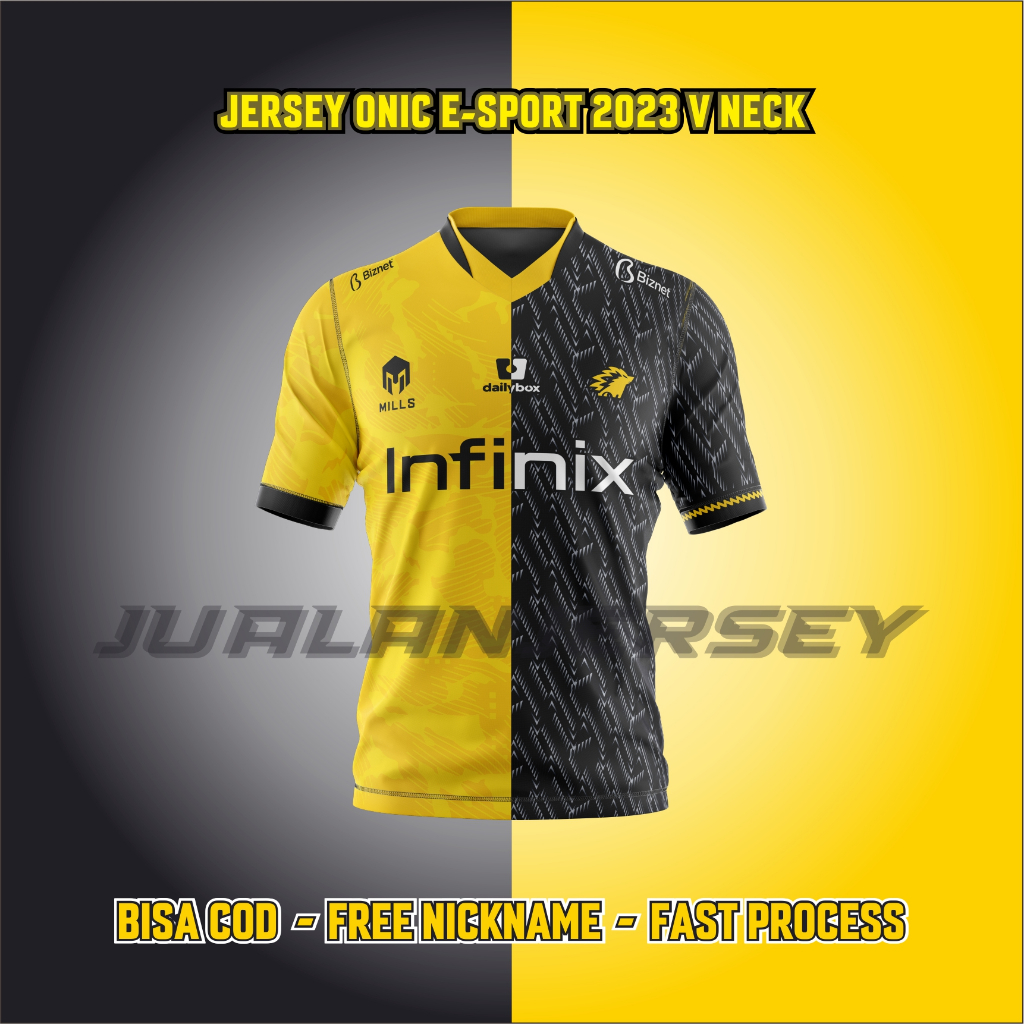 Jersey ONIC 2023 HOME & AWAY V NECK VERSION (FREE CUSTOM NICKNAME ...