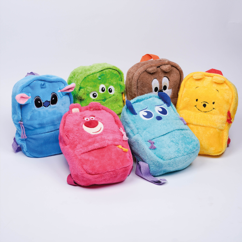BOO Disney Plushie Backpack Lotso Monster Mini Inc Pooh Backpack Viral ...